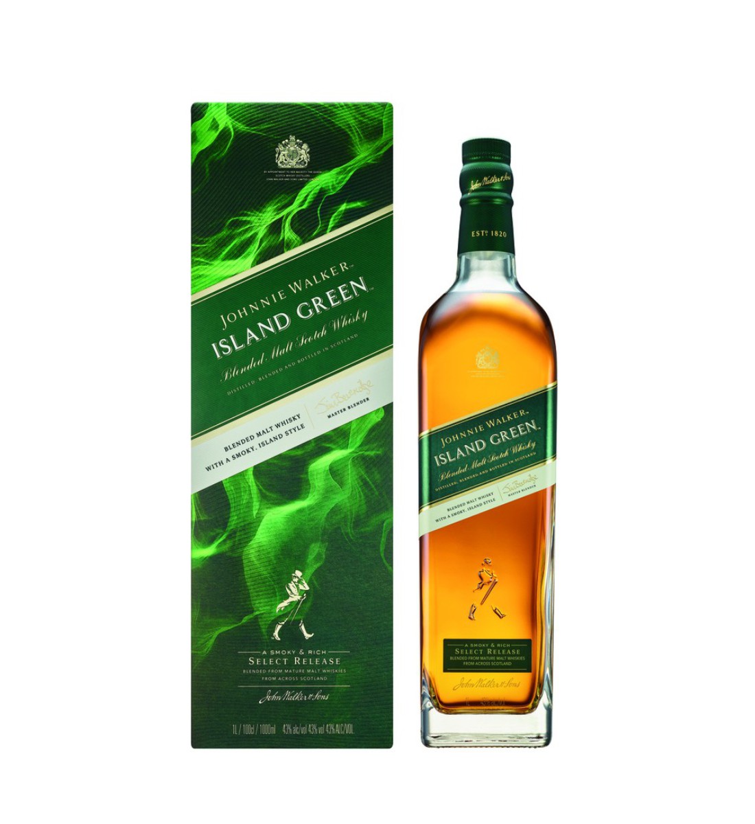 JOHNNIE WALKER ISLAND GREEN SELECT RELEASE 43% 1.0L CUTIE – lizarstore